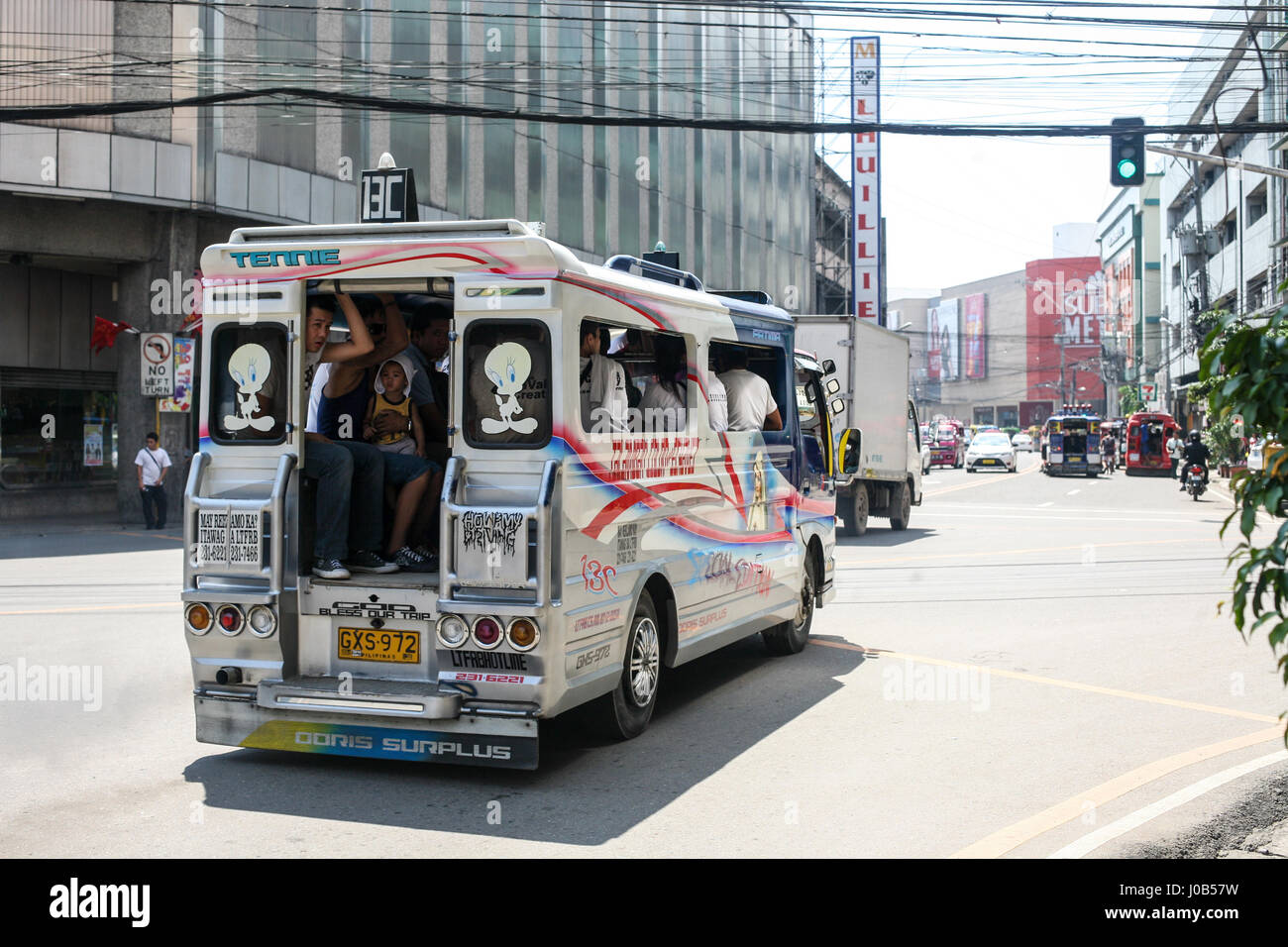 Cebu, Philippines - October 01, 2014. Everyday life of filipinos with ...