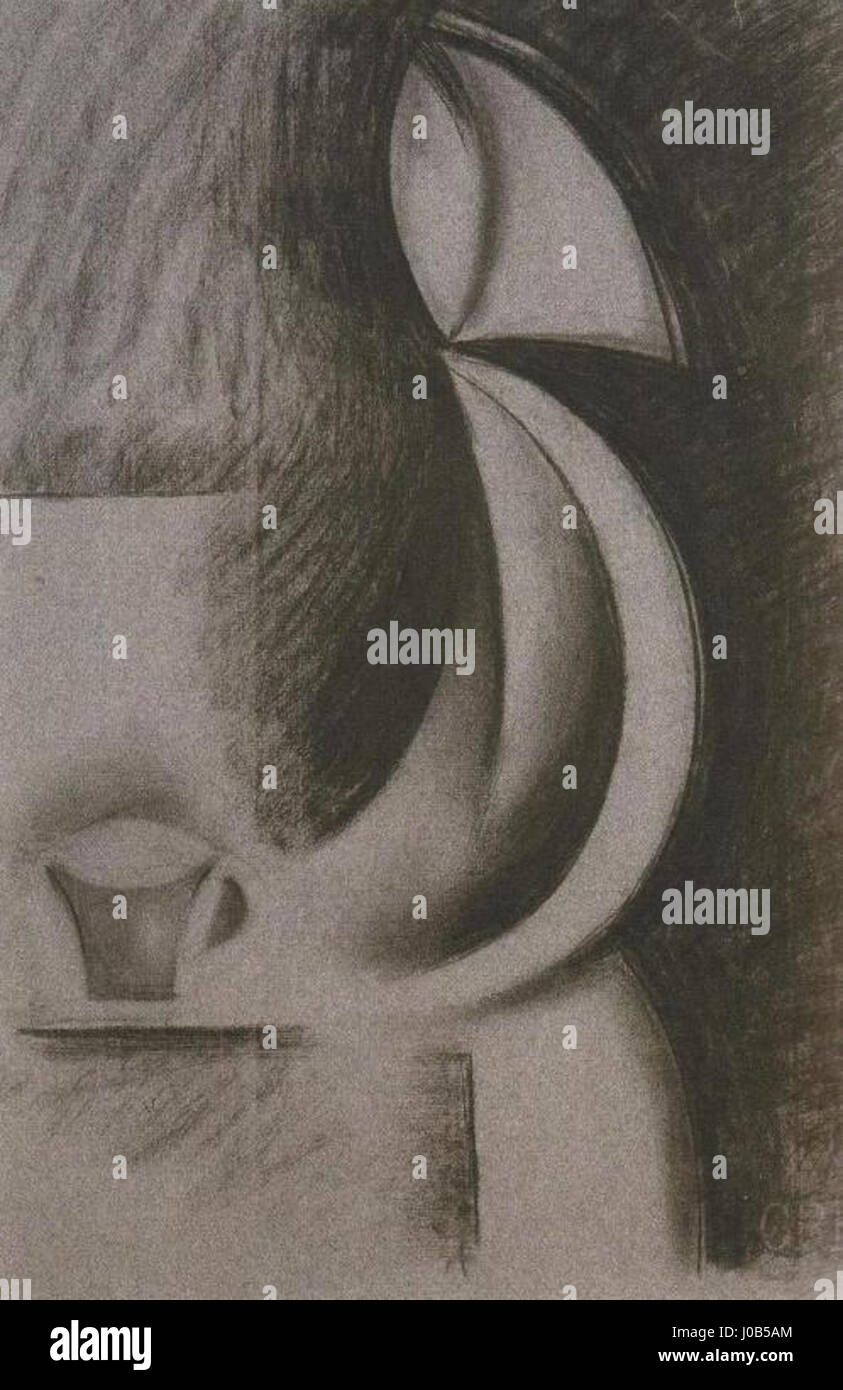 Josef Capek's painting 'Zena s hrnkem' (1916-17) depicts a woman ...