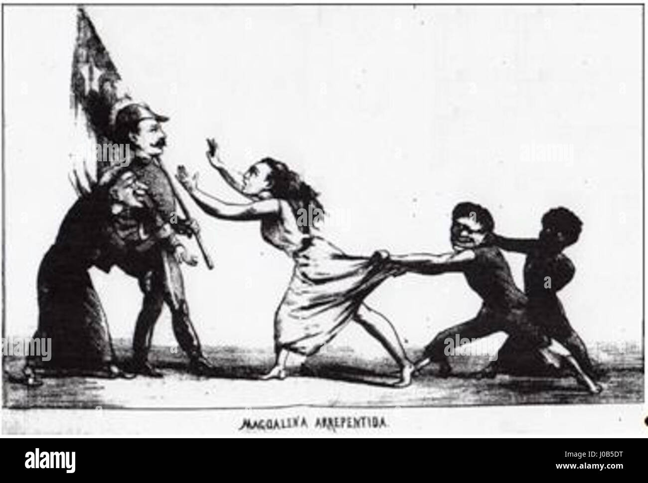 This caricature from the period of the Pacific War (1879-1884) offers a ...