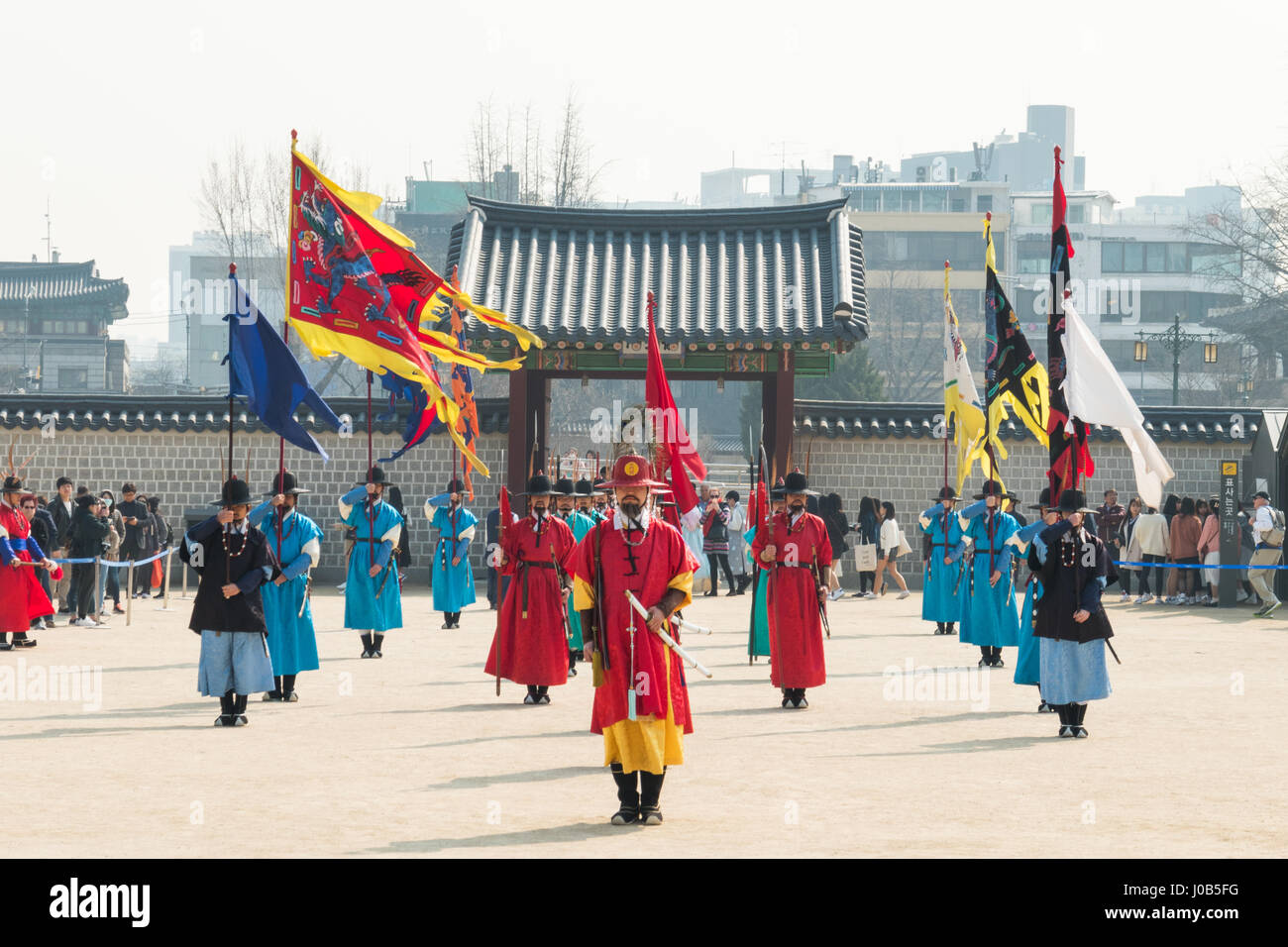 Royal guards in traditional clothing, during the opening and Closing of ...
