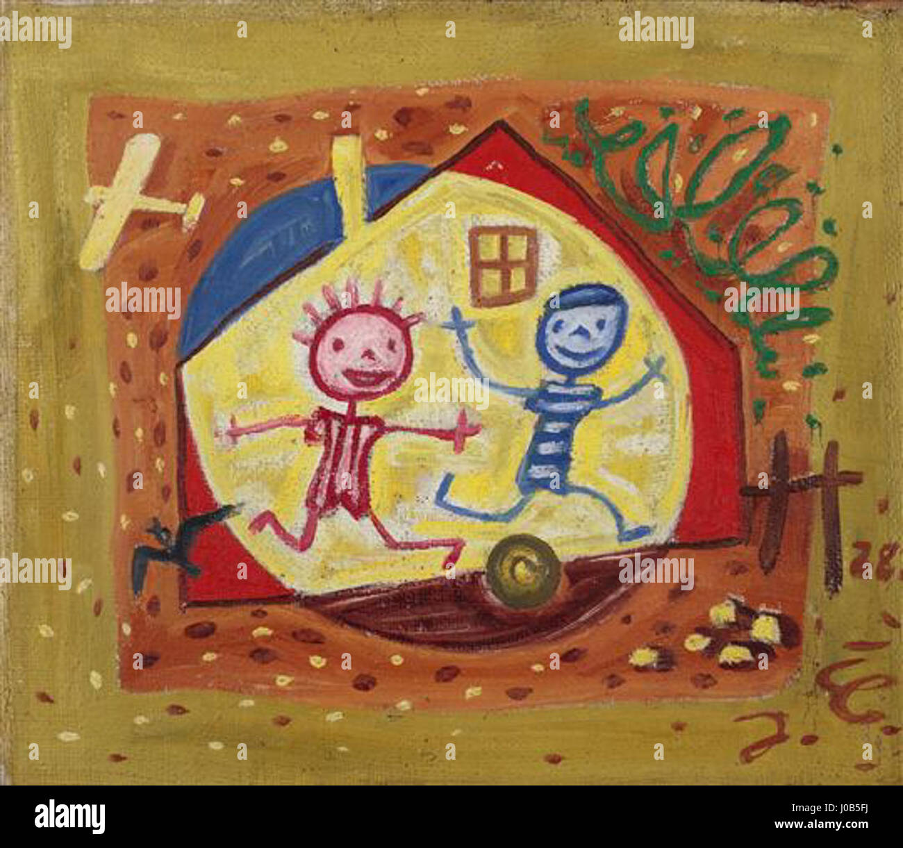 Josef Capek’s 1928 painting 'Dva kluci s mícem' (Two Boys with a Ball ...