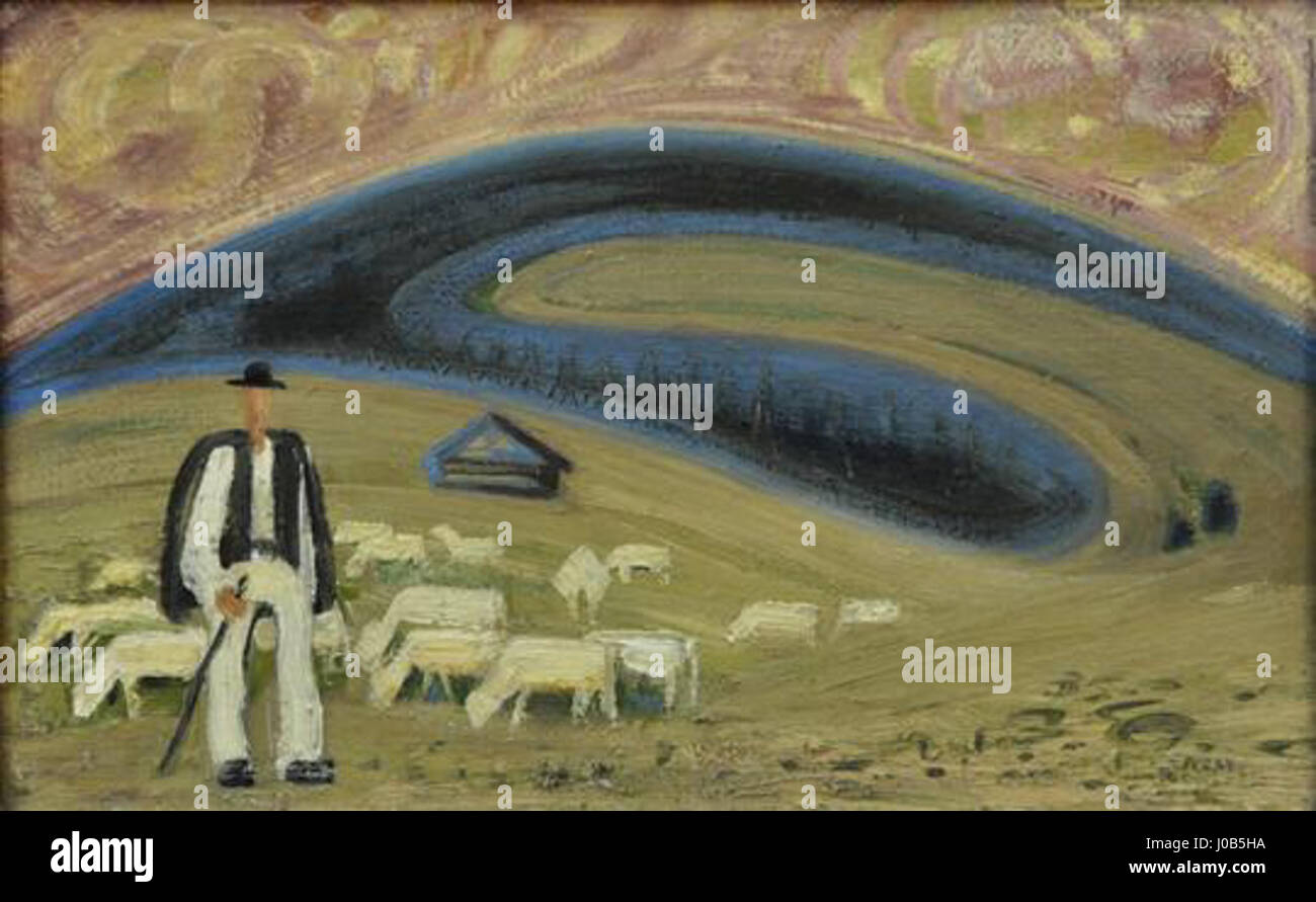 Josef Capek's 'Ovcák' (1935) is a depiction of rural life, focusing on ...