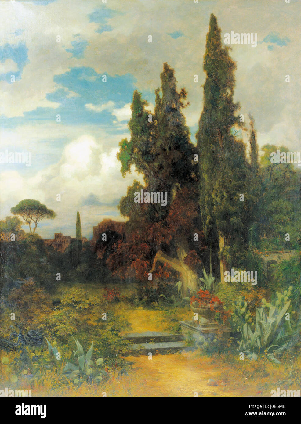 Carl Eduard Onken's 'Südländische Parklandschaft' is a landscape ...
