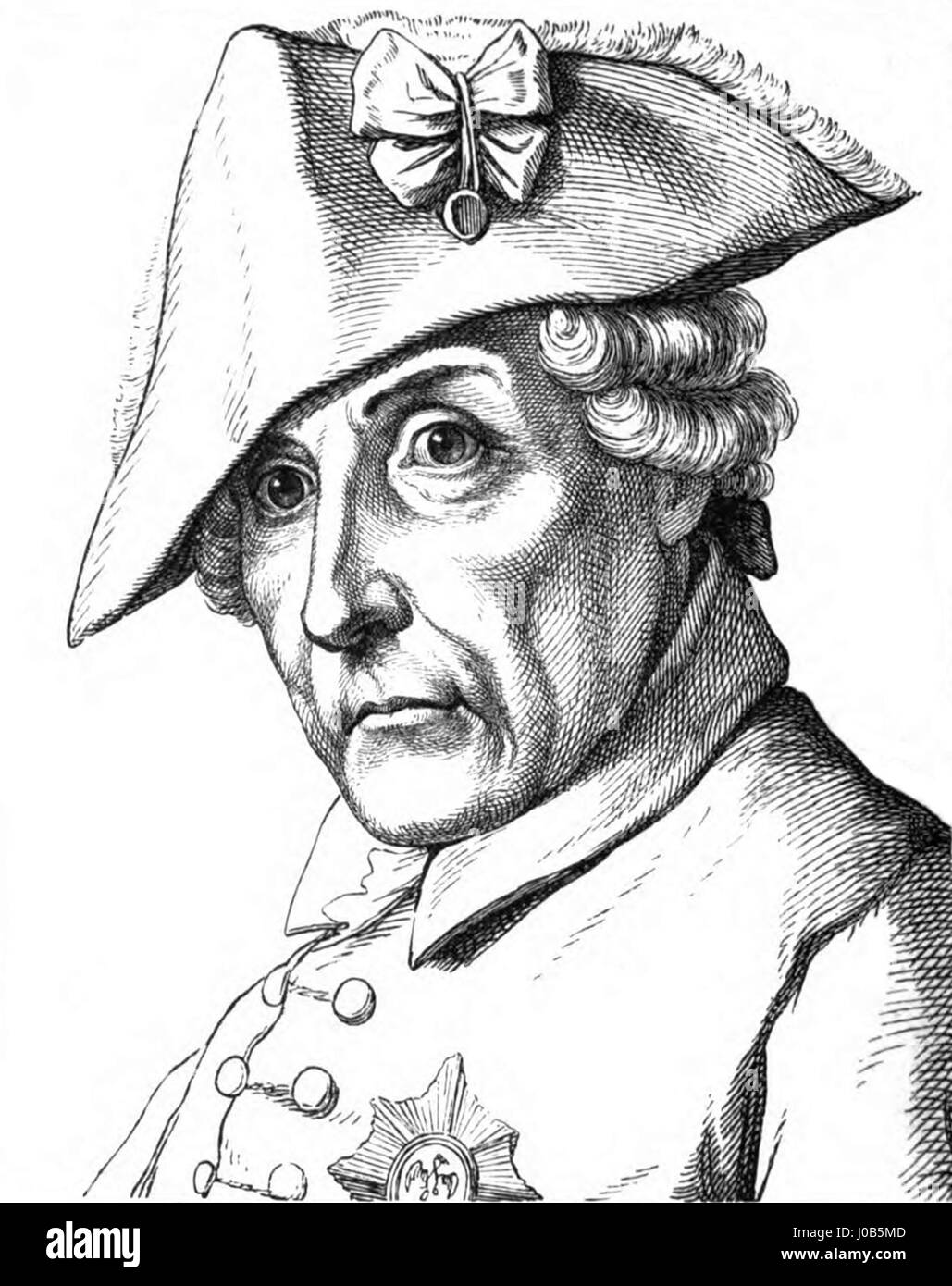 Frederick the great portrait Black and White Stock Photos & Images - Alamy