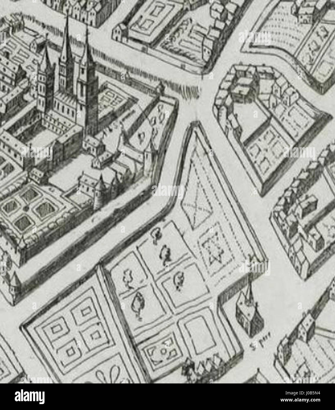 17th century paris map hi-res stock photography and images - Alamy