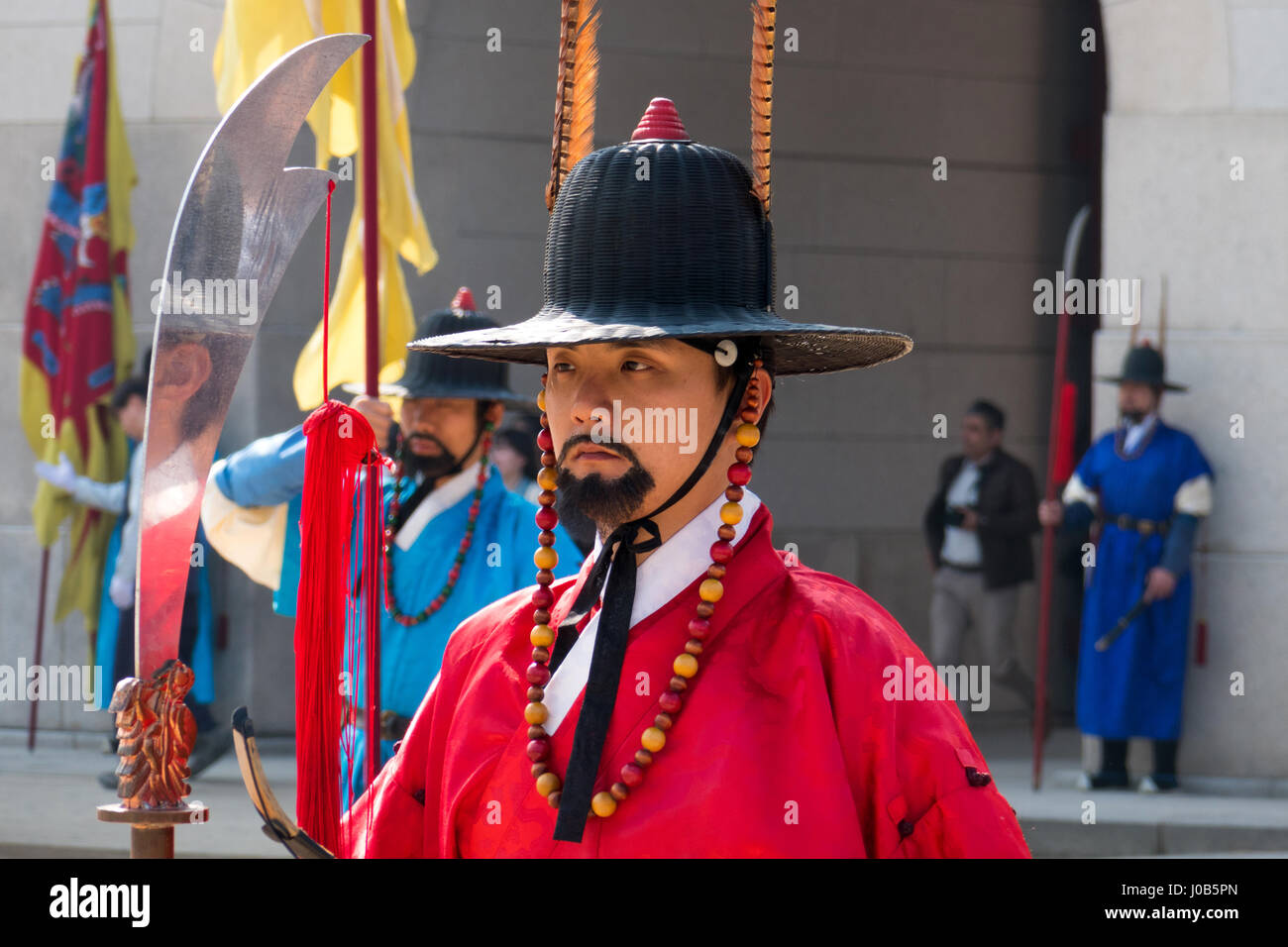 Royal guards in traditional clothing, during the opening and Closing of ...