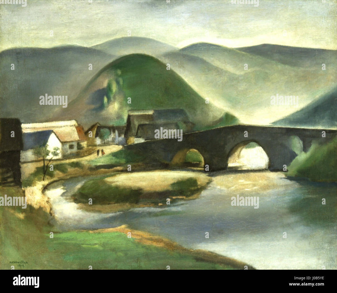 Rudolf Kremlicka’s painting 'Slovensk krajina' (Slovak Landscape ...