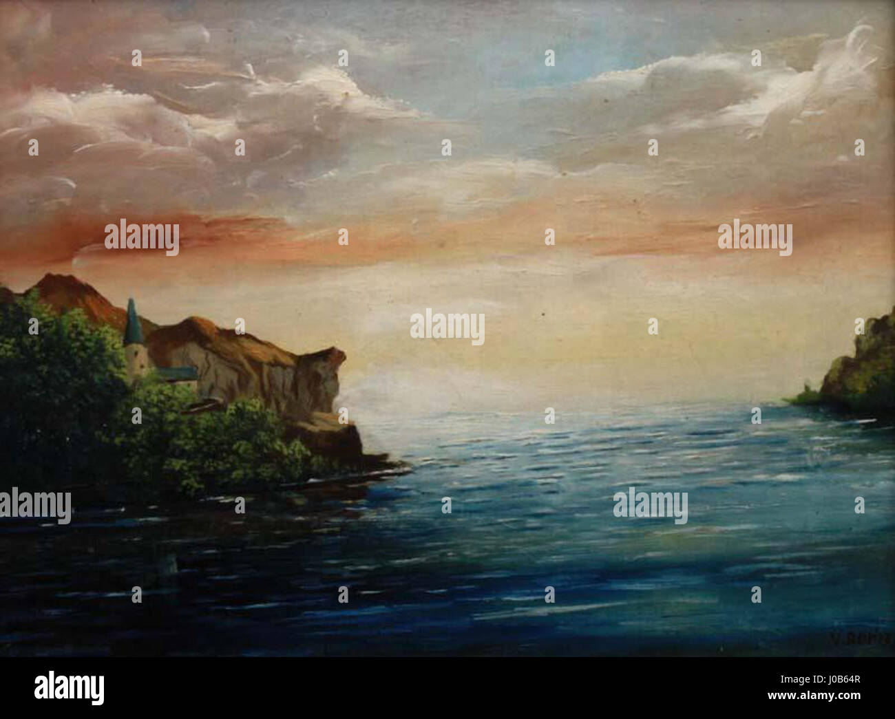 Viktor Rolín’s 'Morská pobřeží' (Sea Coast) captures a dramatic coastal ...