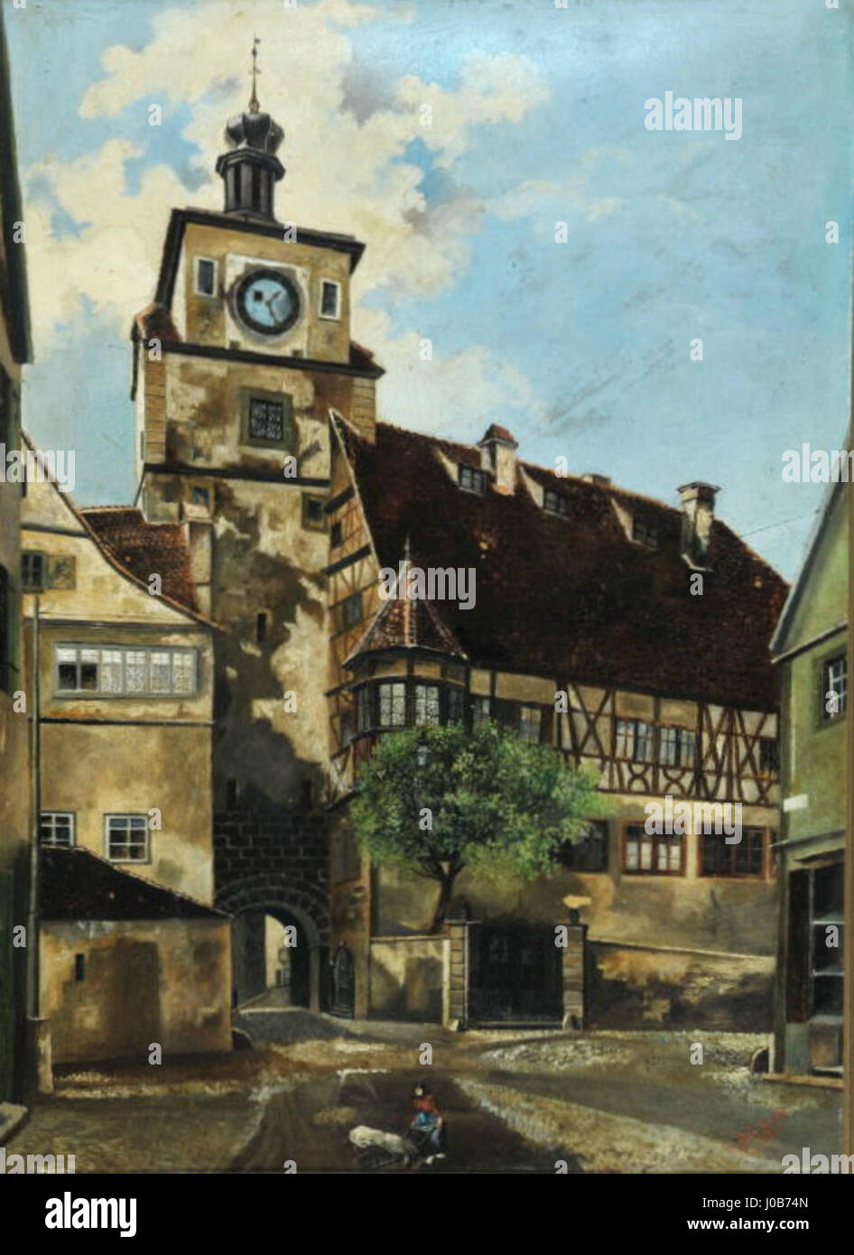 The Weiger Turm and Judentanzhaus are historic landmarks in Rothenburg ...