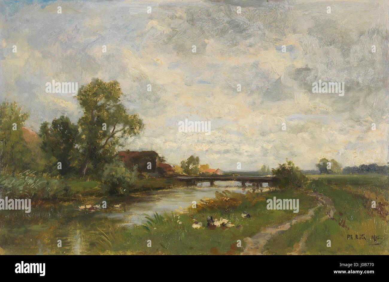 'An der Amper' by Philipp Röth depicts a rural scene near the Amper ...