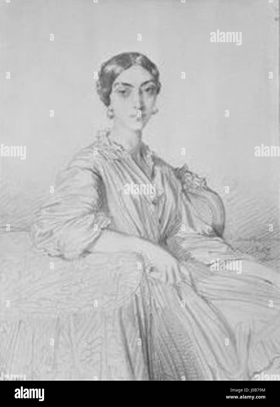 Princesse Christine de Belgiojoso par Théodore Chassériau Stock Photo ...