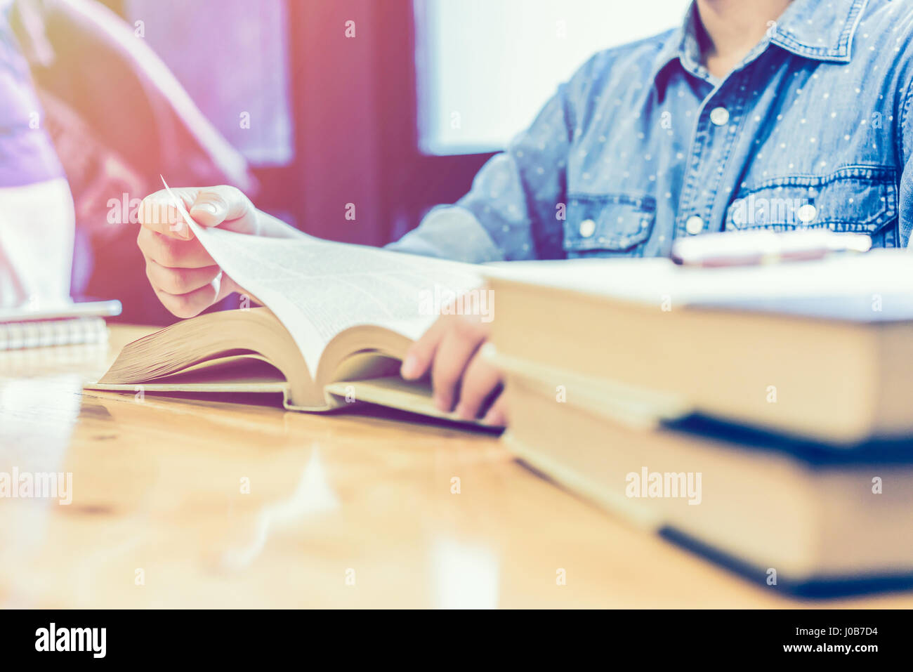 Teen boy reading letter hi-res stock photography and images - Alamy