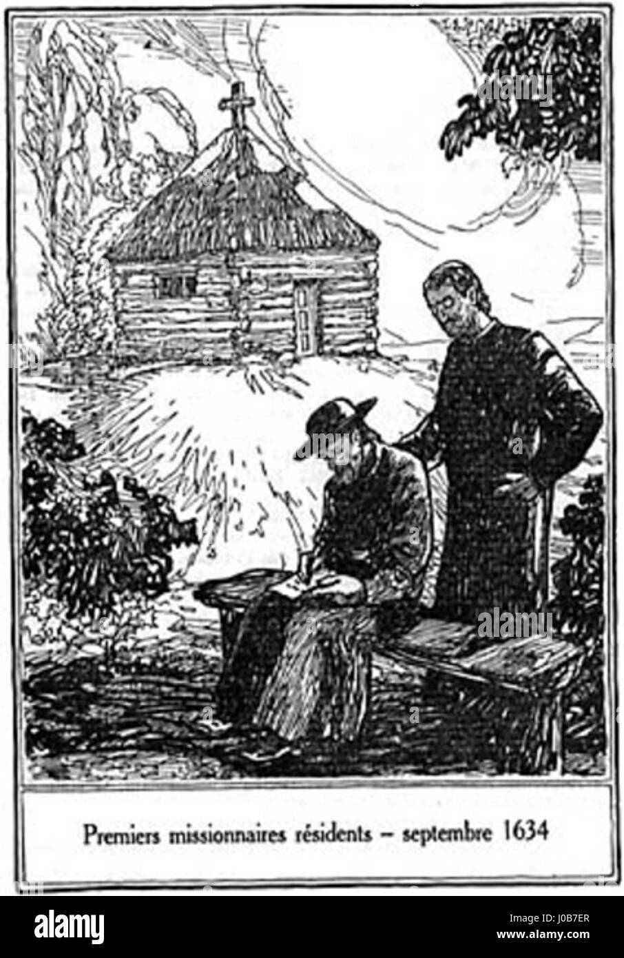 'Premiers missionnaires résidents' refers to the first resident ...