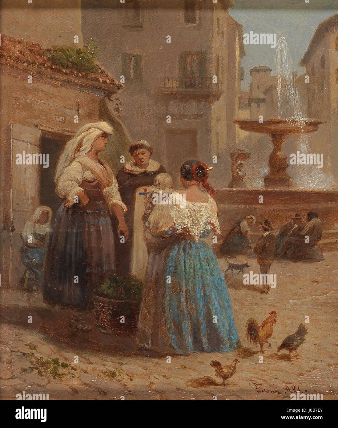 'Franz Alt Motiv aus einem italienischem Städtchen' is an artwork by ...