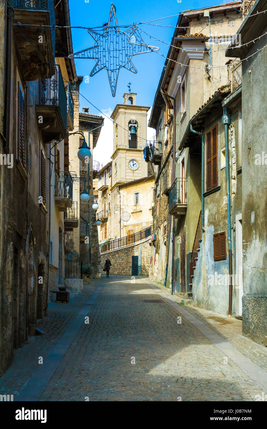 Scanno (Abruzzo, Italy) - The medieval village of Scanno, plunged over ...