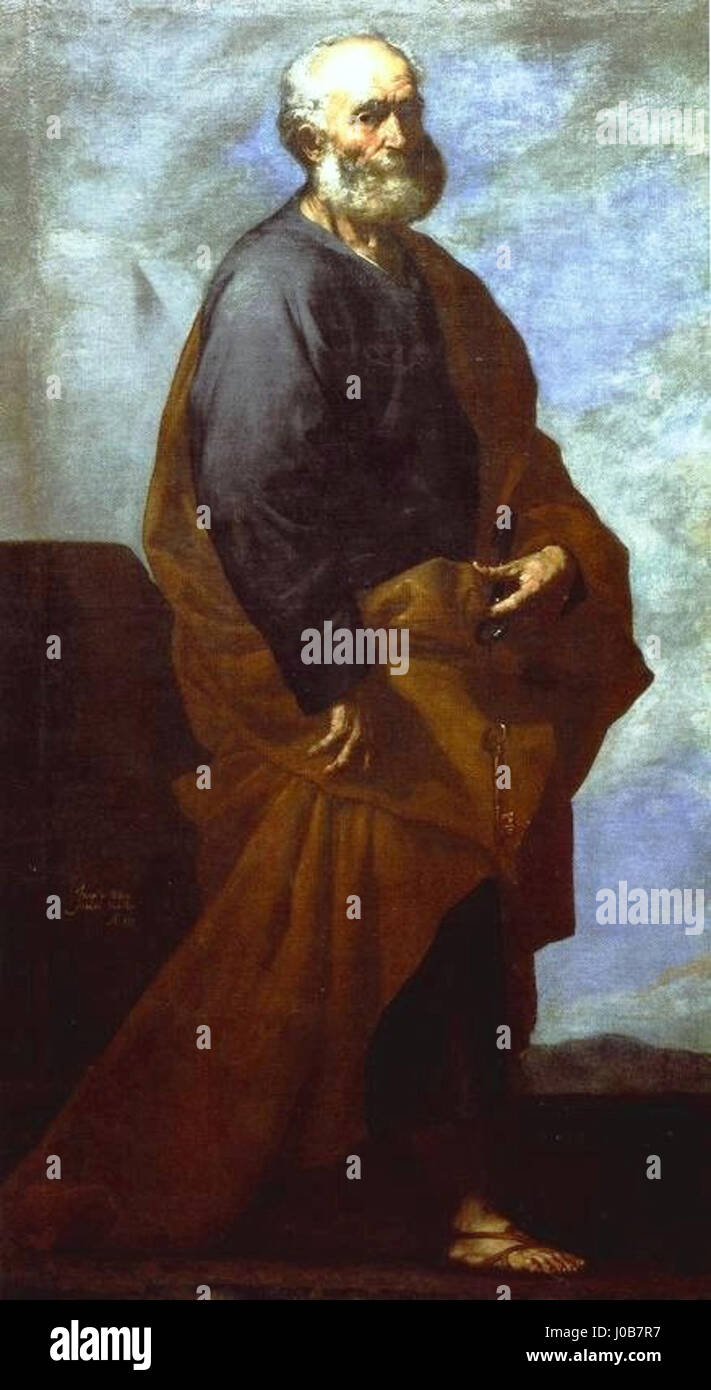 José de Ribera's 'San Pedro' is a religious painting depicting Saint ...