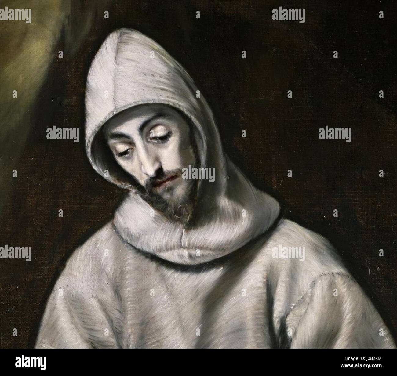 This detailed depiction of Saint Francis of Assisi and Brother Leo ...