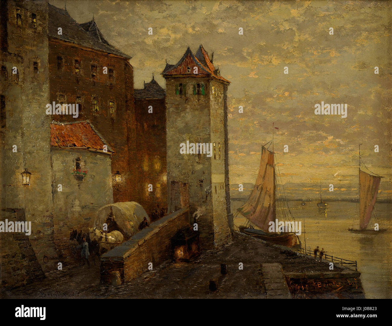 This 1902 painting by Fritz Beinke depicts the Old Kohlentor in ...