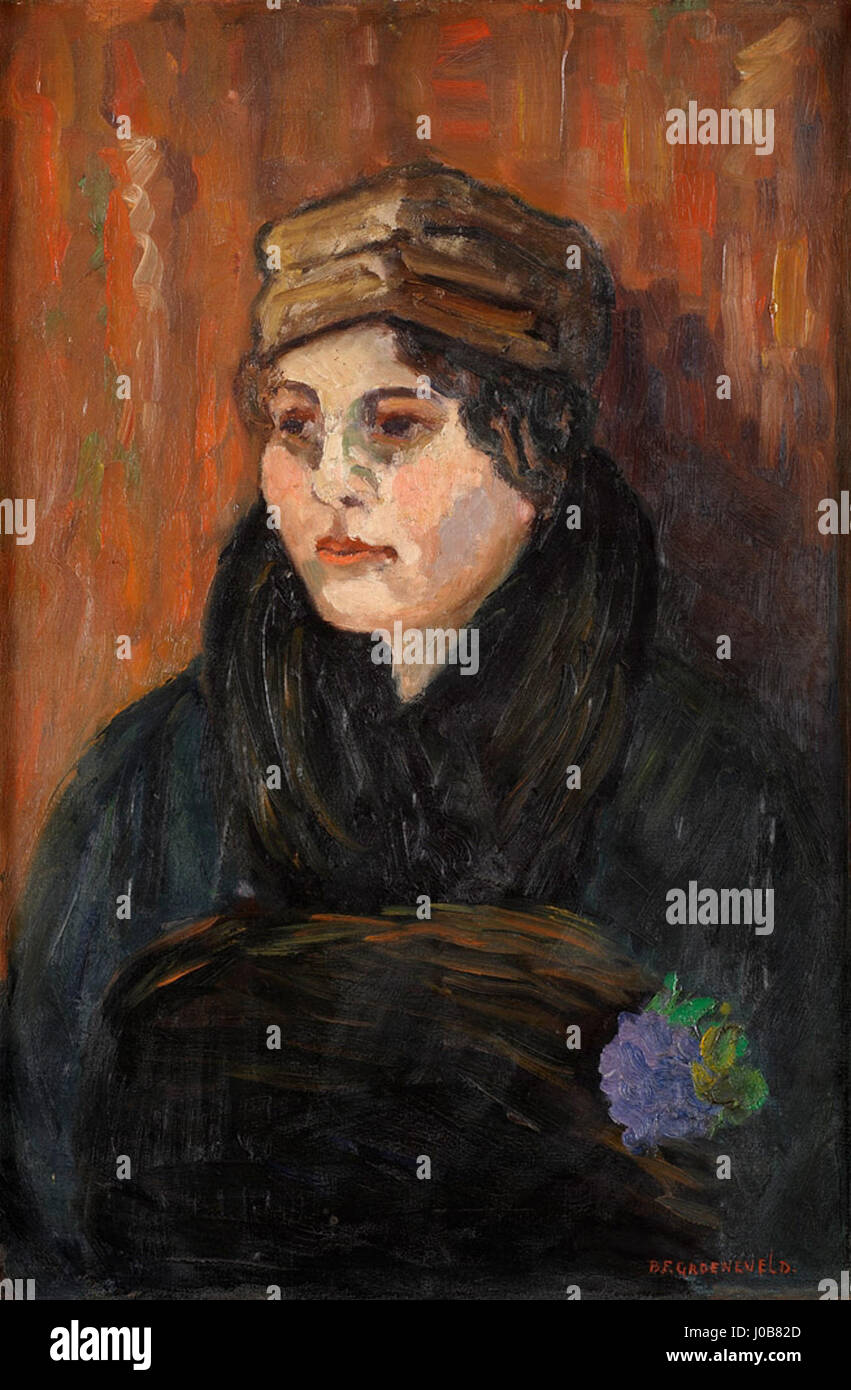 'Damenporträt' by Berend Groeneveld is a portrait of a woman from the ...