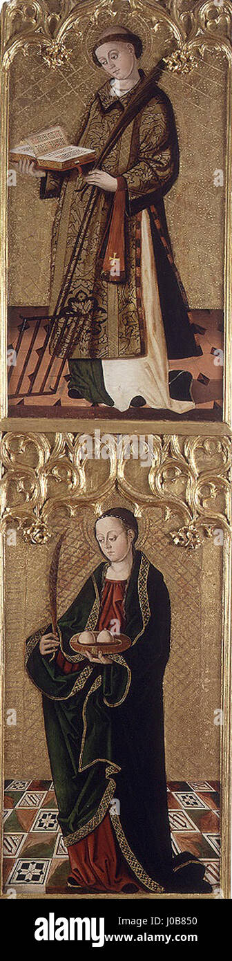 This painting, 'San Lorenzo y Santa Águeda,' held at the Museo de ...