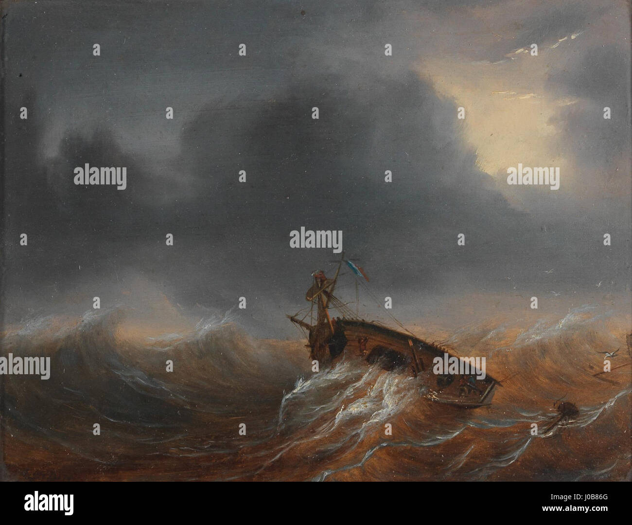 Théodore Gudin’s 'Schiffbrüchige auf hoher See' (Shipwrecked on the ...