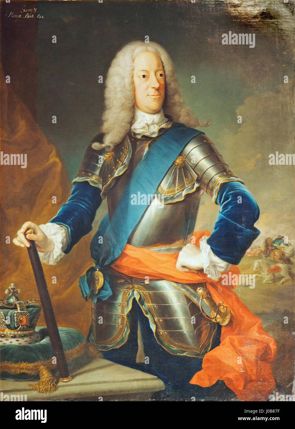 A portrait of Georg II of Great Britain, displayed at the ...