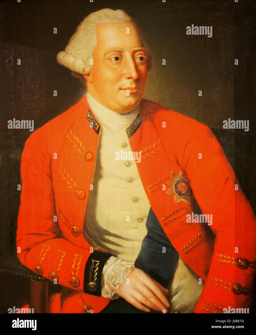 The portrait of King George III, displayed at the Residenzmuseum in ...