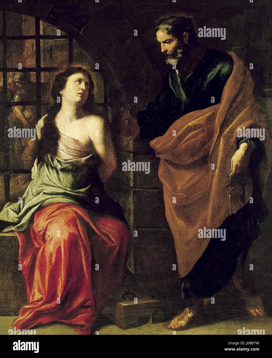 ‘San Pedro y Santa Águeda’ by Novelli depicts the two saints, St. Peter ...