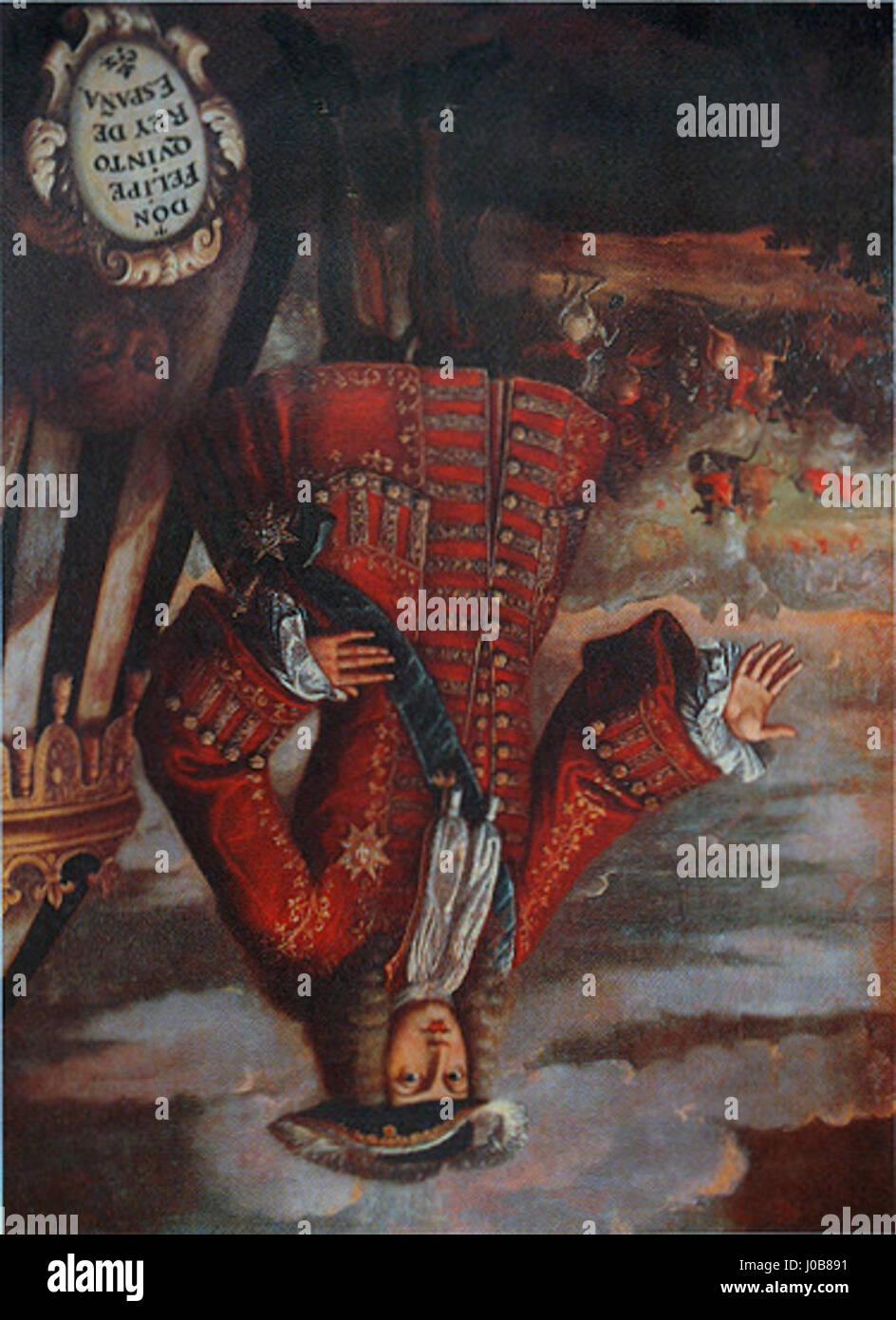 Retrat de Felip Vé exposat cap per avall al Museu de l'Almodí de Xàtiva ...