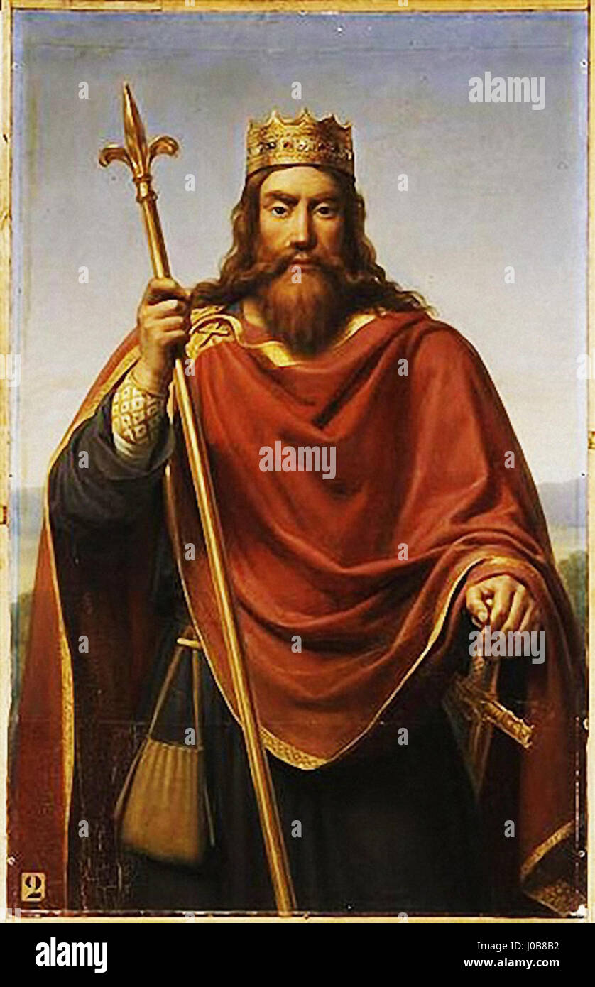François-Louis Dejuinne's painting 'Clovis, King of the Franks' depicts ...