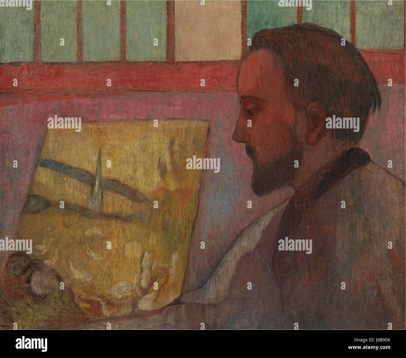 'Portrait d'Émile Schuffenecker' by Émile Bernard, painted in 1888, is ...