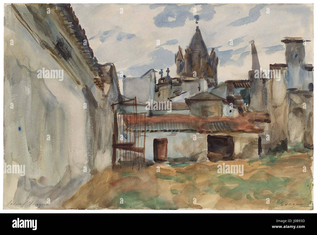 This portrait by John Singer Sargent, titled 'Évora,' portrays the ...