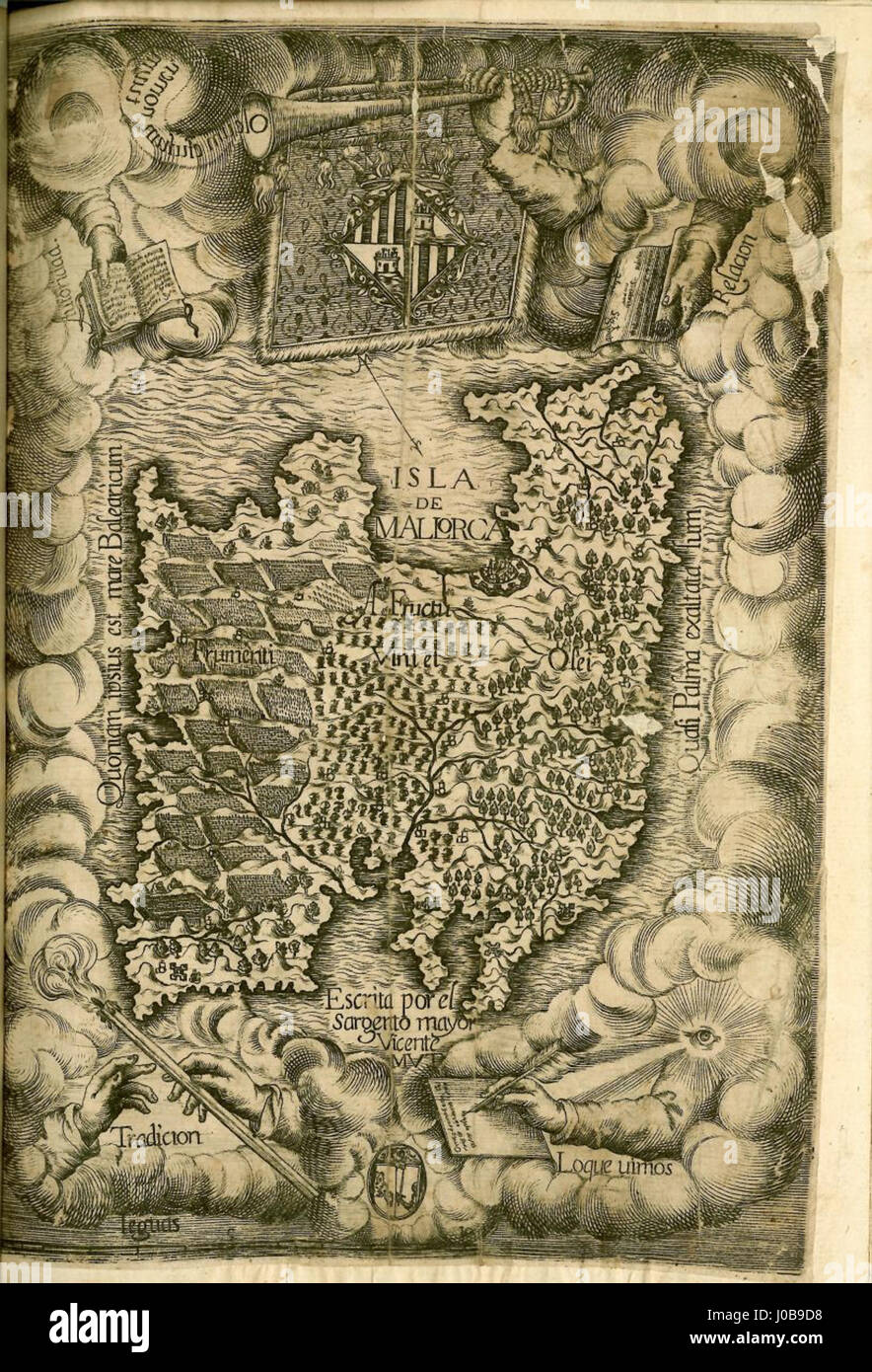 Vicenç Mut's *Mapa Mallorca* (1650) is a detailed historical map of ...