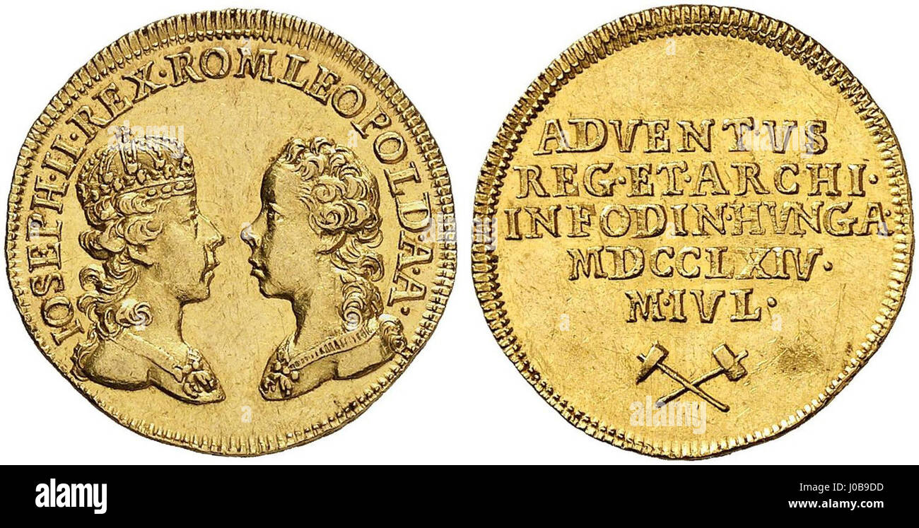 The medal commemorates the 1764 visit of Emperor Joseph II and Leopold ...