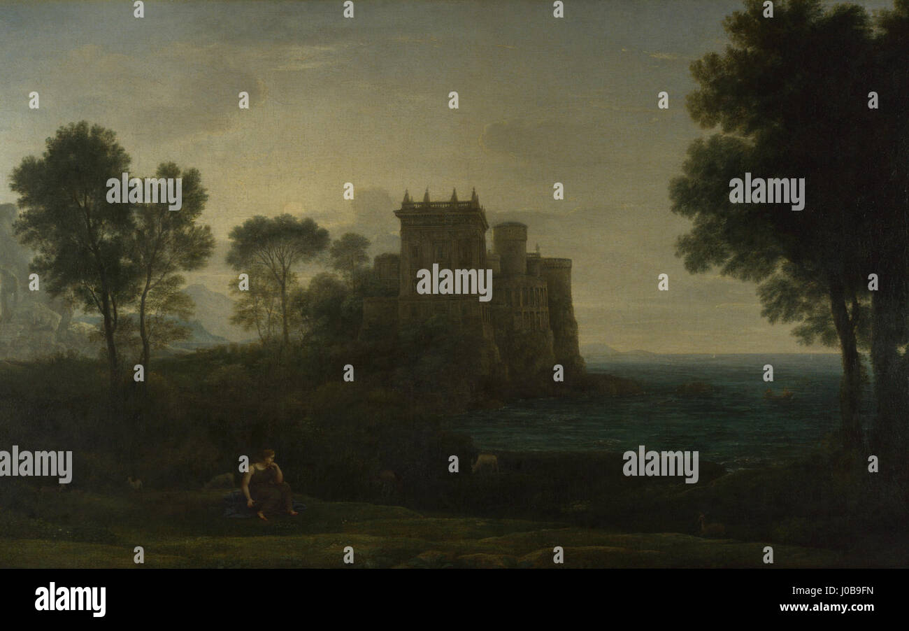 'Psyché devant le palais de l'Amour' by Claude Gellée (also known as ...