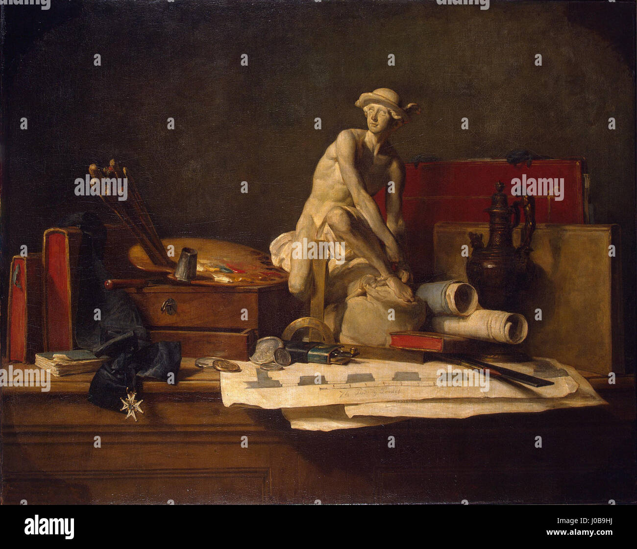 Jean baptiste simeon chardin still life hi-res stock photography and ...