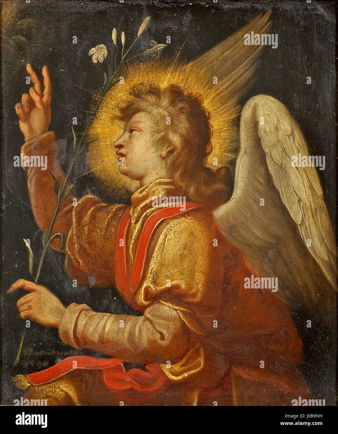 Hans Rottenhammer's 'Engel Gabriel aus einer Verkündigung' (Angel ...