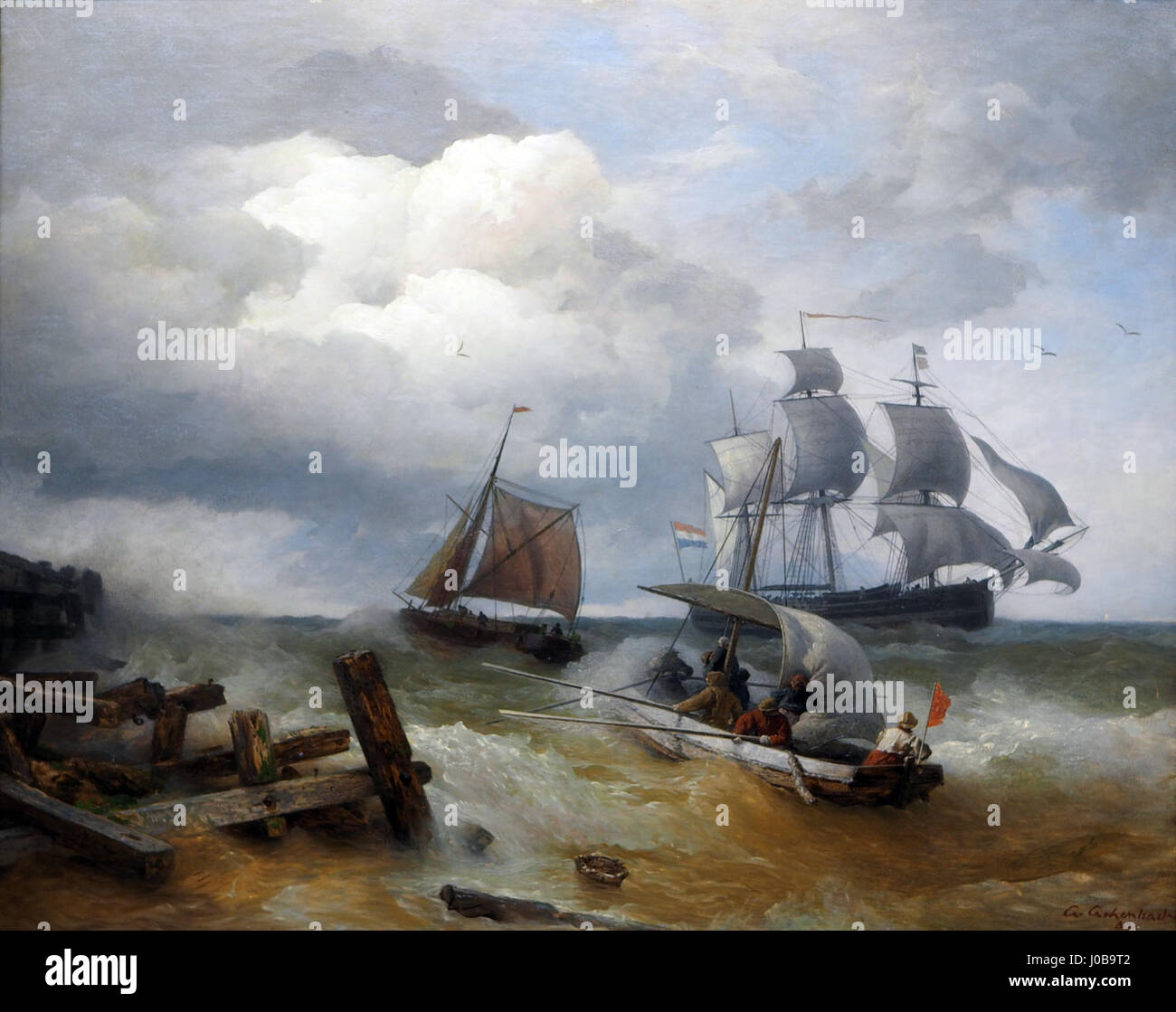 Boats in turbulent weather hi-res stock photography and images - Alamy