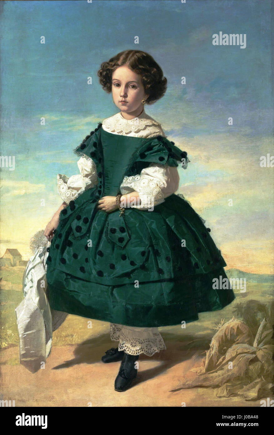 Retrato de niña, de Valeriano Domínguez Bécquer (Museo del Prado Stock ...