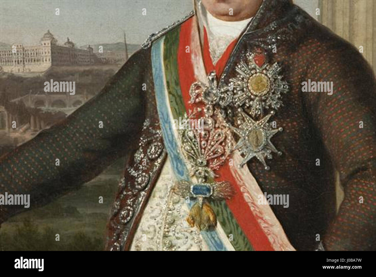 This painting, 'Retrato do Príncipe Regente D. João' by Domingos ...