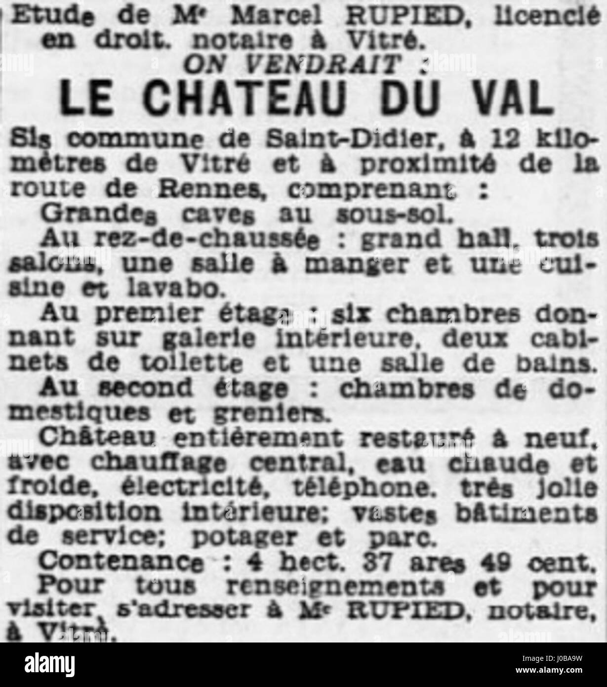 French rural estates Black and White Stock Photos & Images - Alamy