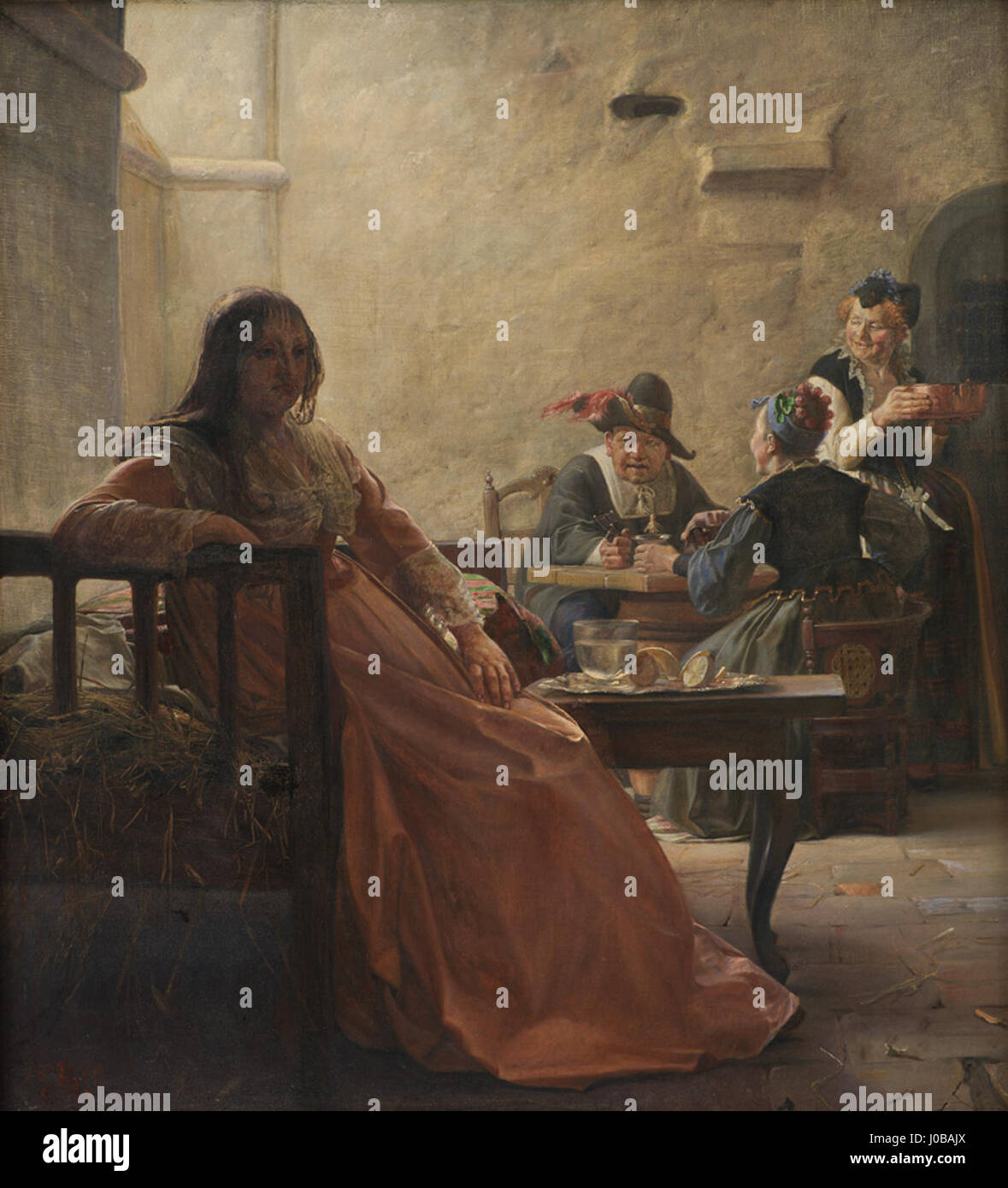 'Leonora Christina i fängslet' depicts Leonora Christina, daughter of ...