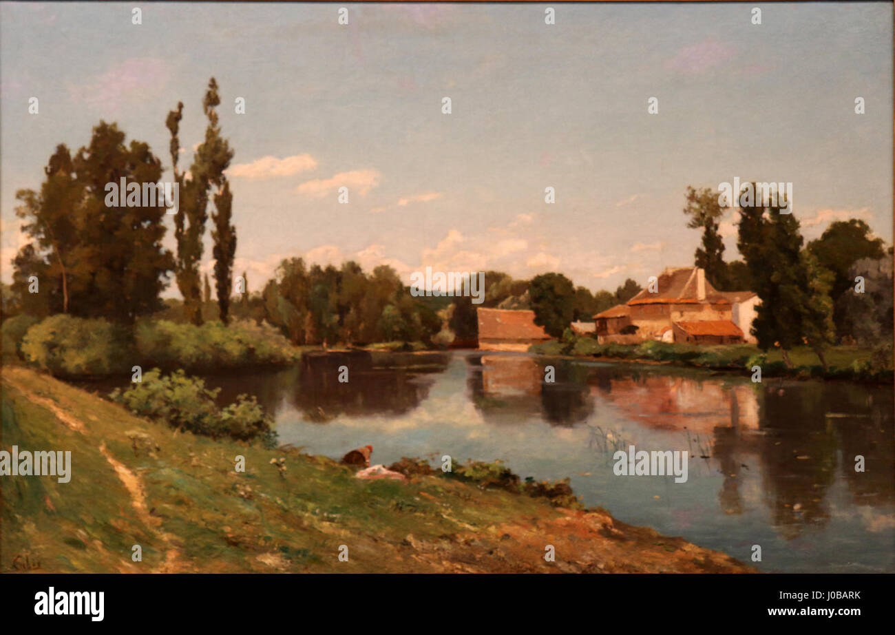Louis Alexandre Cabié’s 'Paysage' is a landscape painting that captures ...