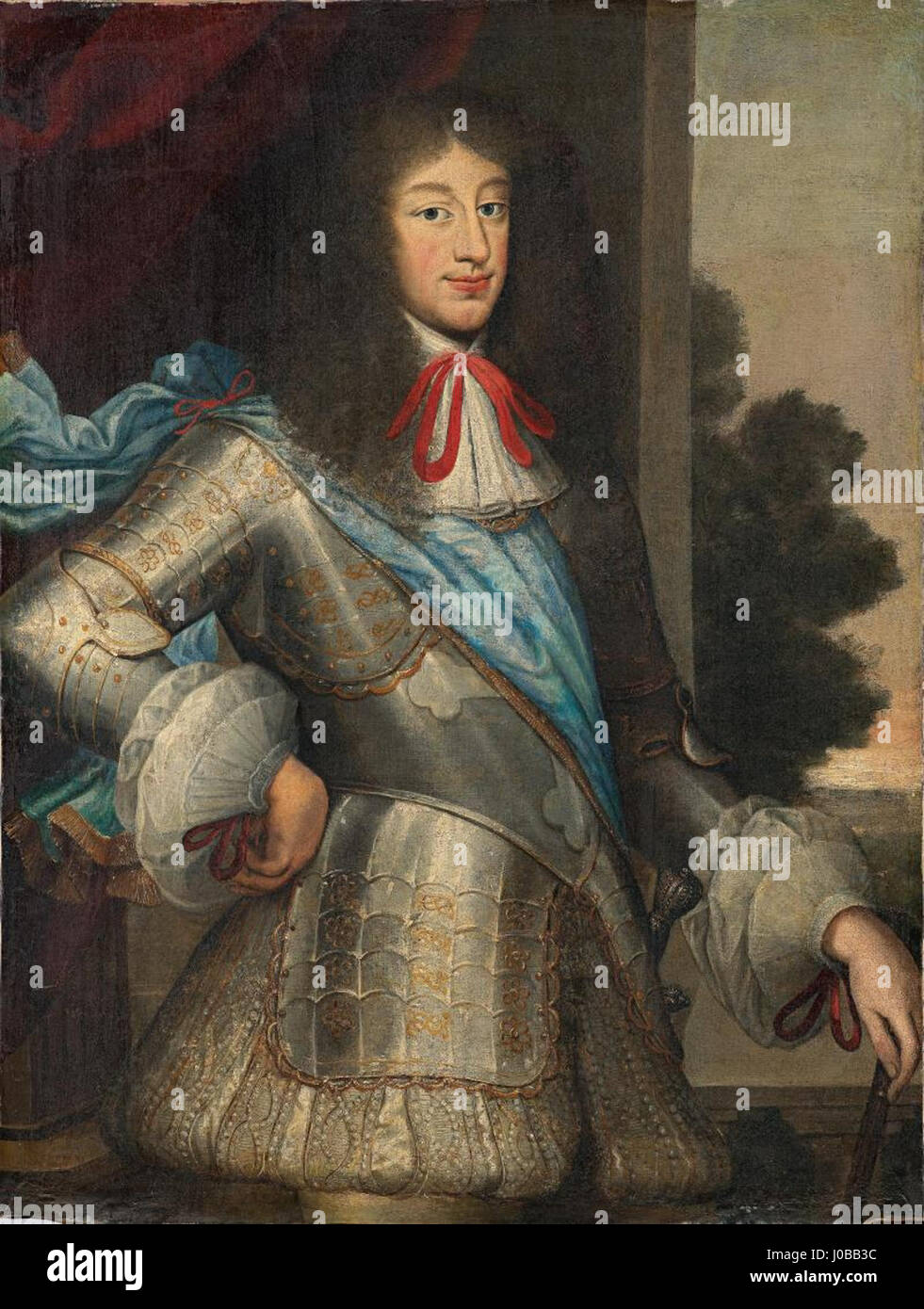 The portrait Karl Emanuel II. Herzog von Savoyen in Rüstung shows ...