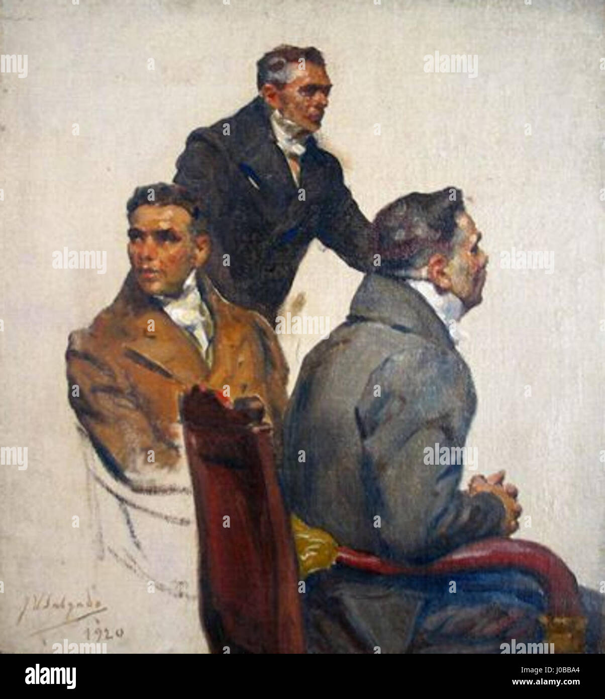 This 1920 study by Veloso Salgado focuses on human figures for the ...
