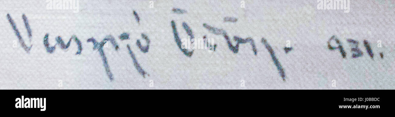 The signature of Vaszkó reflects the unique identity of the artist ...