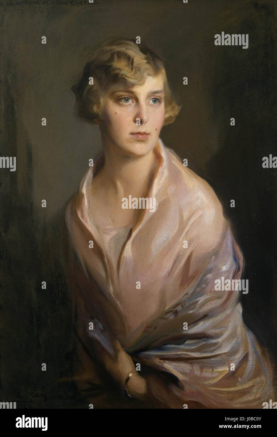 This portrait of Infanta María Cristina, daughter of Alfonso XIII of ...
