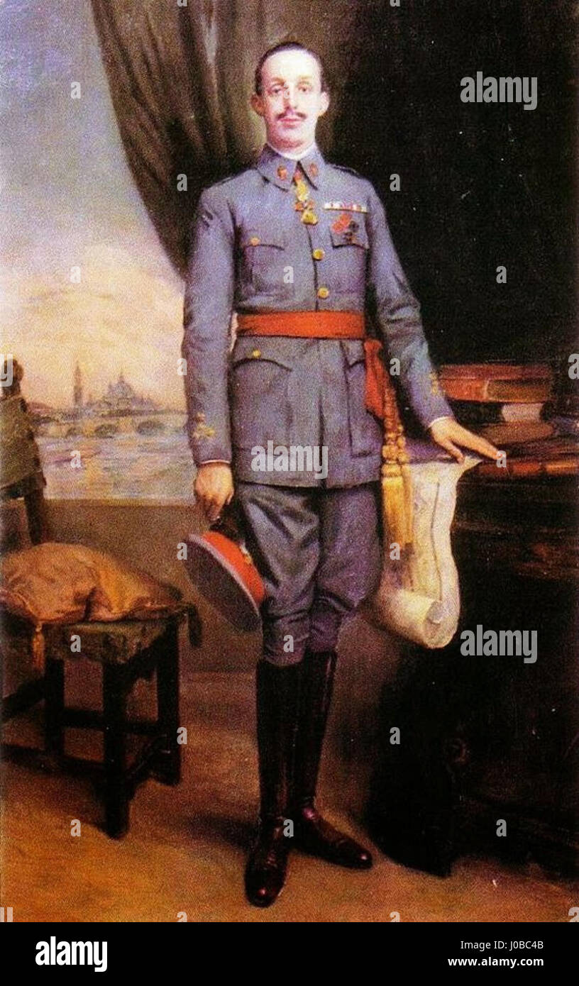 This portrait depicts a military officer in the uniform of King Alfonso ...