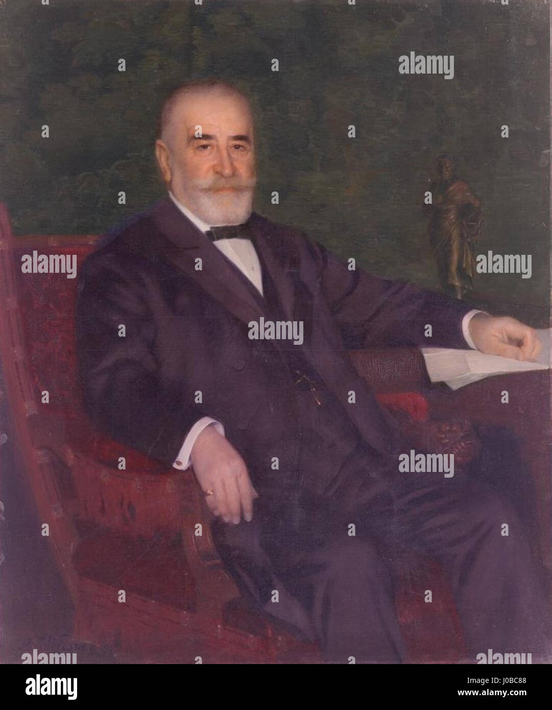 Adolf Wiesner's ‘Portrait of an Old Man in a Red Armchair’ depicts a ...