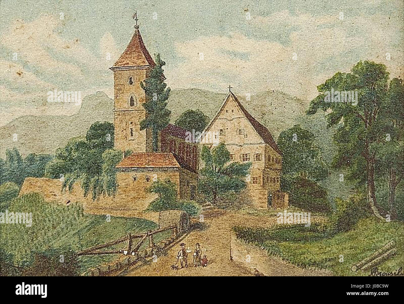 Josef Antonín Brousil's 'Téma z Tyrol' (Theme from Tyrol) is a painting ...